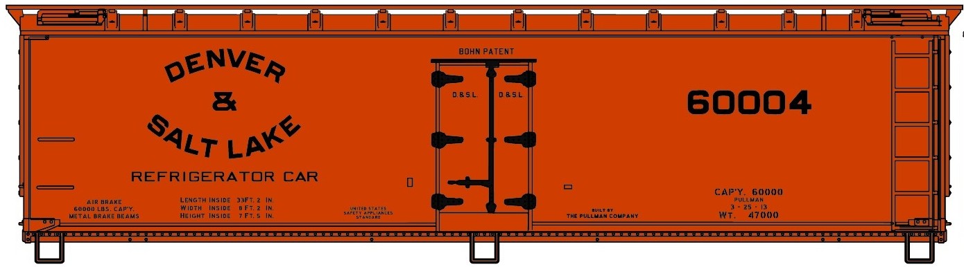 Denver & Salt Lake Reefer #60004 HO Kit – Hyacinth Models